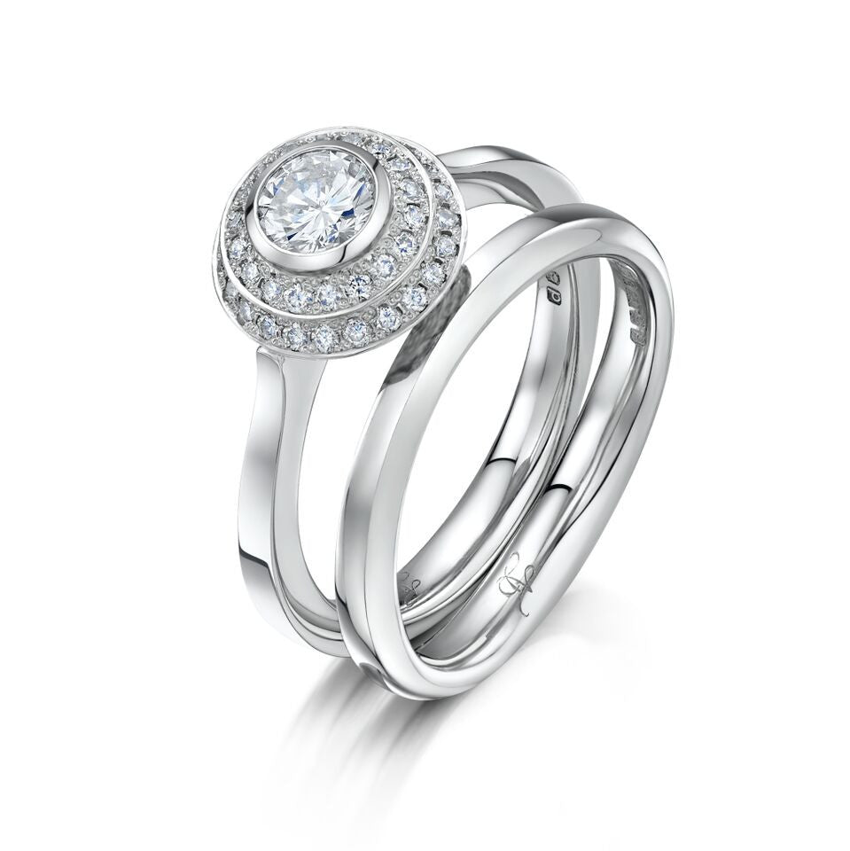 Platinum 0.40ct Diamond Labyrinth Engagement Ring – Alexander Davis